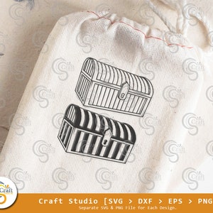 Treasure Chest SVG, Treasure Silhouette, Pirate Treasure Svg, Treasure ...