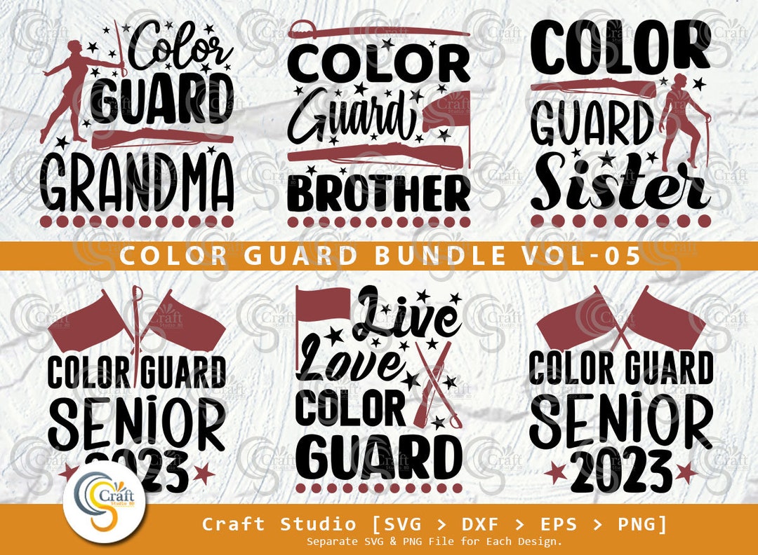 Color Guard Bundle Vol-05, Color Guard Grandma Svg, Color Guard Brother ...