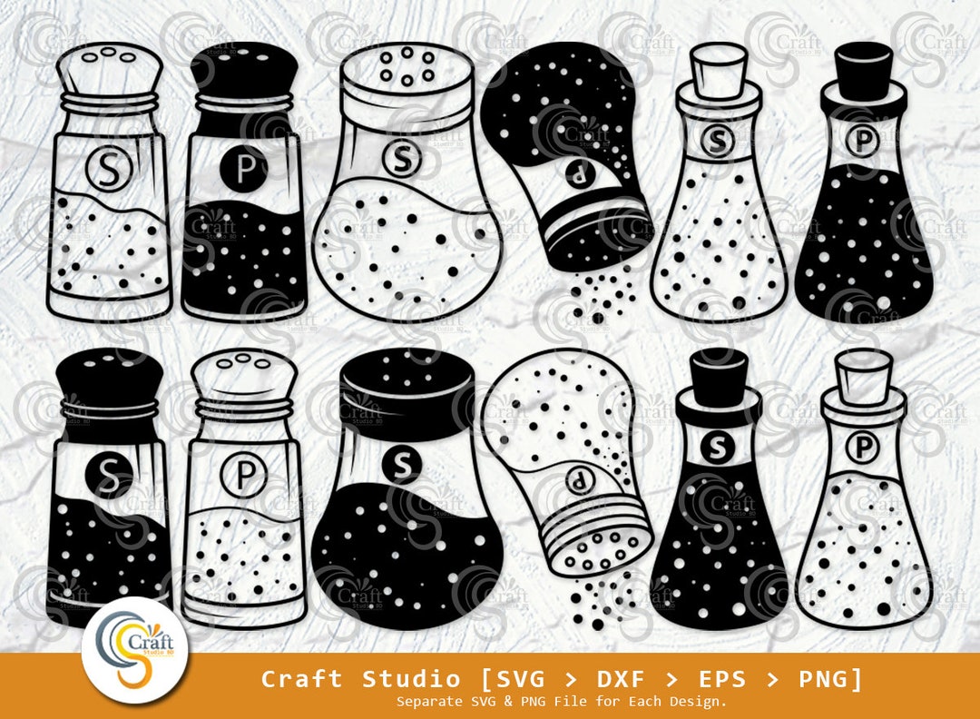 Salt and Pepper Silhouette Salt and Pepper SVG Salt Svg - Etsy