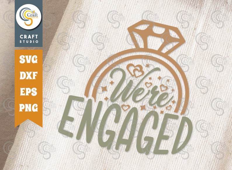 Were Engaged SVG Cut File Marriage Svg Bride Svg Groom Svg - Etsy