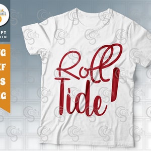 Roll Tide SVG Cut File, Elephant Svg, Alabama Crimson Svg, Roll Svg ...