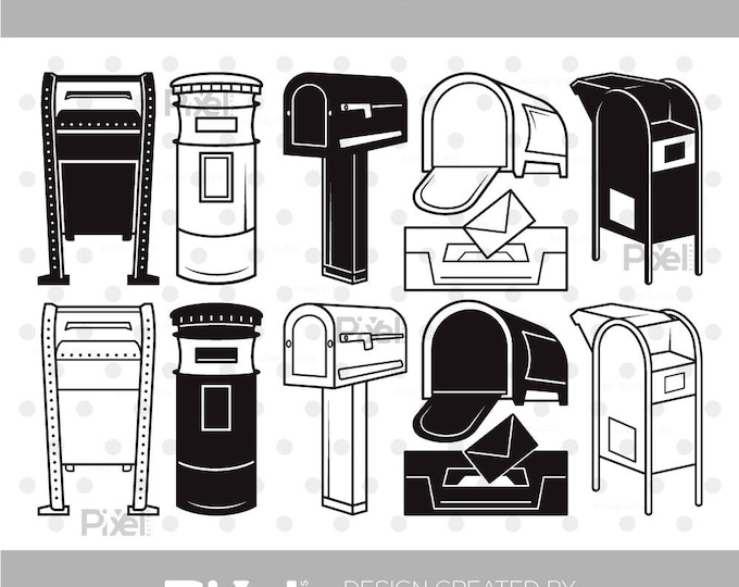 Mailbox Icons Svg, Letterbox Svg, Postbox, Mail, Newsletter, Email and ...