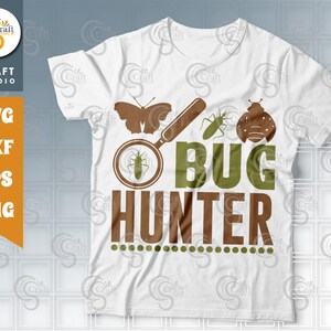 Bug Hunter SVG Cut File, Hunting Svg, Bug Svg, Butterfly Svg, Hunter ...
