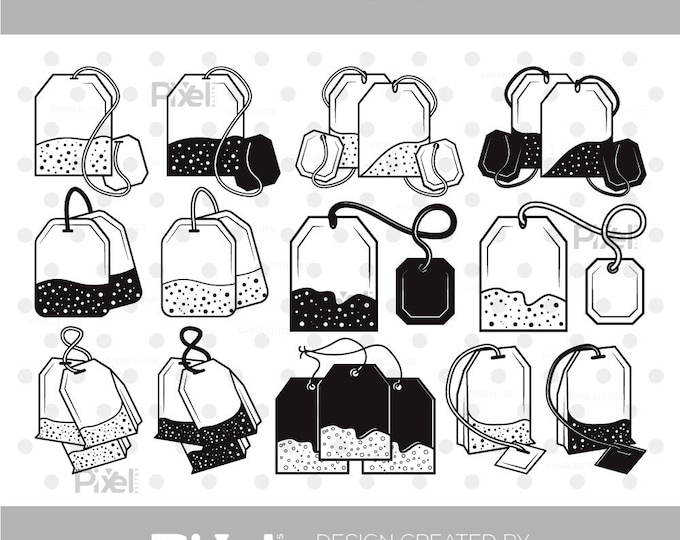 Tea Bag SVG, Svg File for Cricut, Tea Cut File, Plant Svg, Tea Bag ...