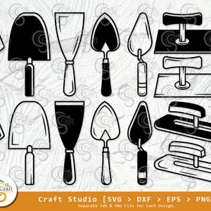 Trowel SVG, Trowel Silhouette, Bricklaying Trowel Svg, Cement Trowel ...