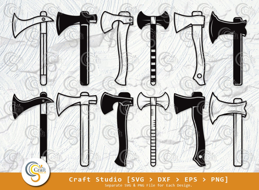 Silueta de hacha Hacha táctica Svg Hacha ancha Svg Doudle - Etsy México