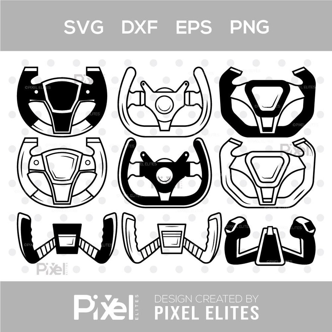 Aeroplane Steering Wheels Svg Silhouette - Plane Steering Wheel Cricut ...