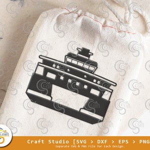 Ferry Svg silueta contorno Cricut cortar archivos Png paquete - Etsy México