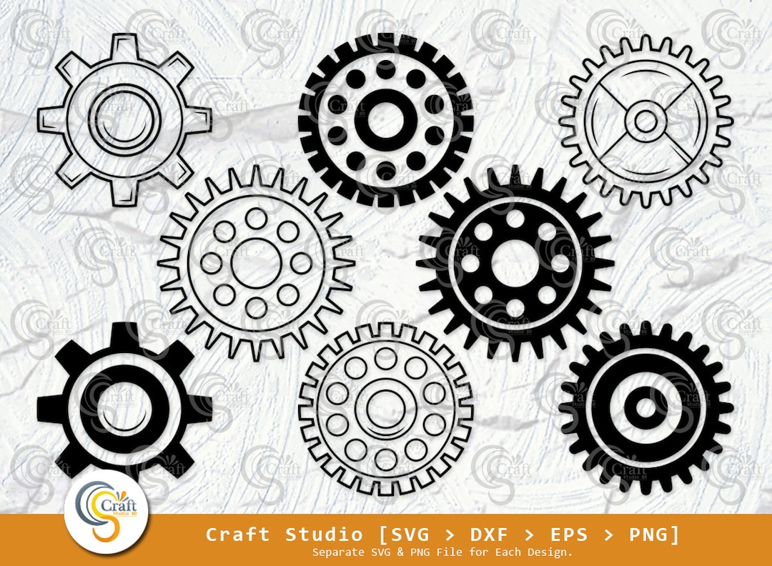Gears Silhouette, Gears Svg, Metal Gears Svg, Machine Gear Svg, Cogs ...