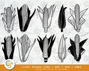Corn Stalk SVG Corn Stalk Outline Corn Tree Svg Corn Svg - Etsy