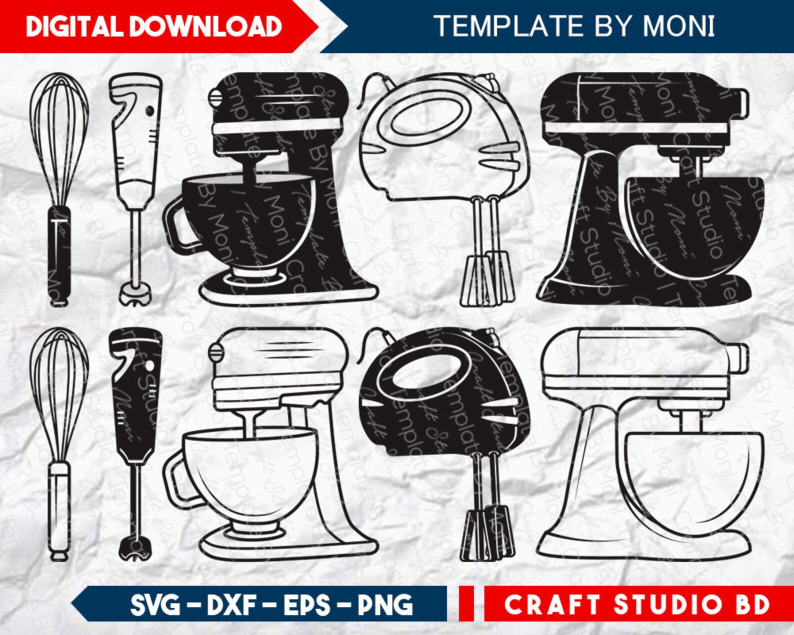 Mixer Silhouette Mixer SVG Stand Mixer Svg Kitchen Electric | Etsy
