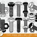 Bolt Screw Silhouette Screw Svg Hardware Tool Svg Bolt Svg - Etsy