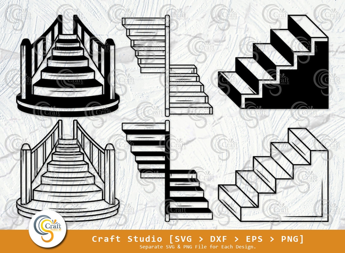 Staircase Clipart Black And White