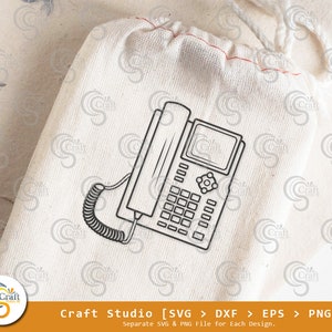 Telephone Silhouette, Telephone SVG, Dial Phone Svg, Vintage Phone Svg ...