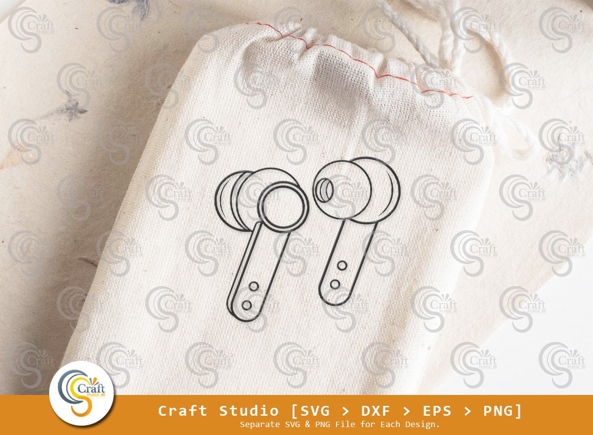 Earphone Silhouette Headphone Svg Headset Svg Music Svg - Etsy