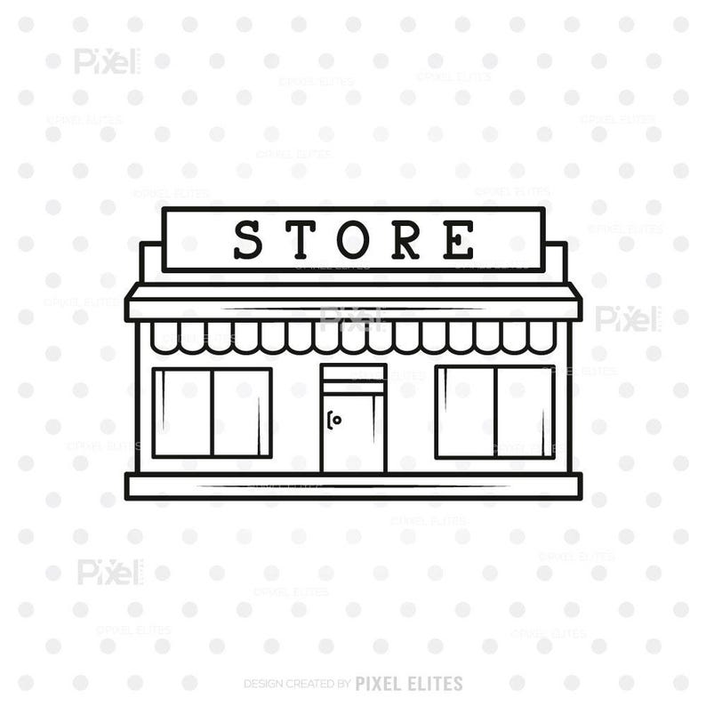 Shop SVG Bundle: Storefront Silhouette for Cricut (digital Download) - Etsy