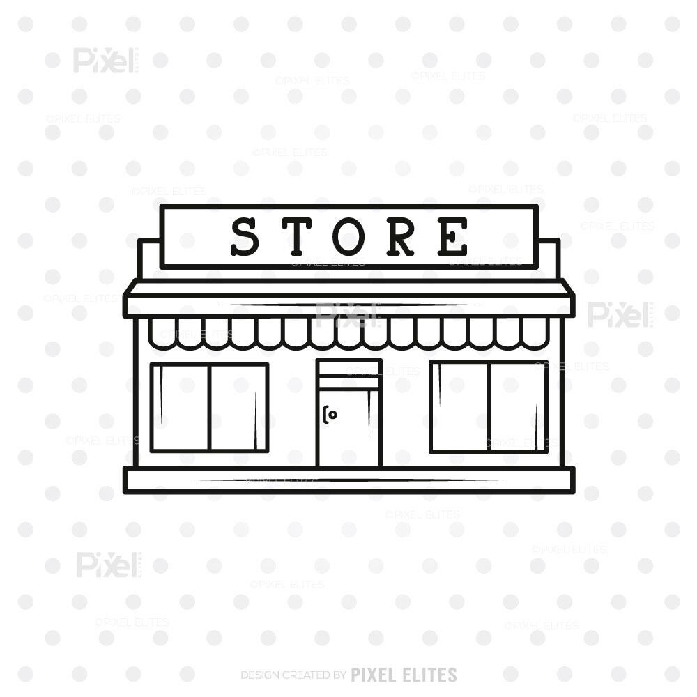 Shop SVG Bundle: Storefront Silhouette for Cricut (digital Download) - Etsy