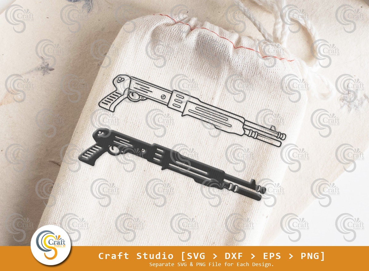 Shotgun Silhouette Shotgun SVG Crossed Shotgun Rifle Svg - Etsy México