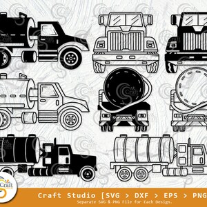 Septic Truck SVG, Septic Truck Silhouette, Truck Svg, Septic Pumper ...