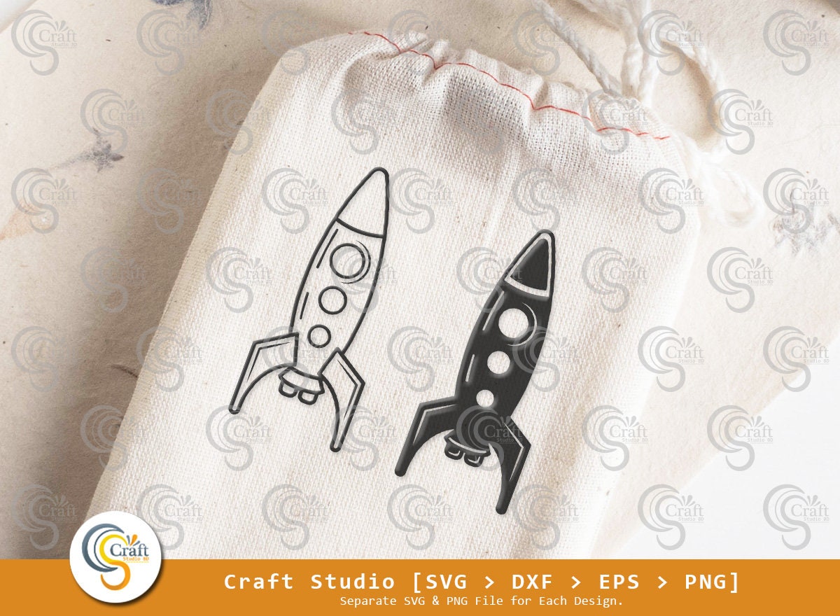 Rocket Silhouette Rocket SVG Rocket Ship Svg Spaceship Svg - Etsy