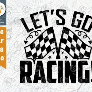 Let's Go Racing SVG Cut File Sports Svg Car Racing - Etsy