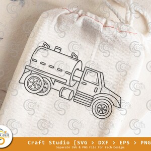 Septic Truck SVG, Septic Truck Silhouette, Truck Svg, Septic Pumper ...