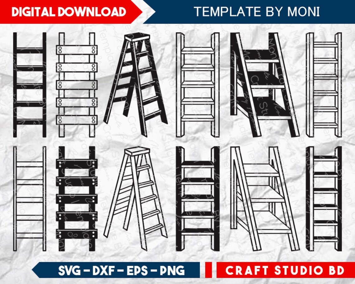 Ladder Silhouette Ladder SVG Step Ladder Svg Ladder Icon - Etsy
