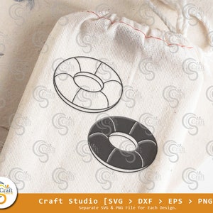 Swim Ring Silhouette, Swim Ring SVG, Swimming Tire Svg, Ring Buoy Svg ...