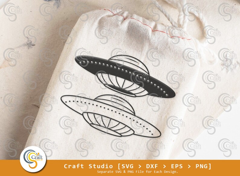 UFO SVG Flying Saucer Silhouette Alien Invasion Svg Alien - Etsy