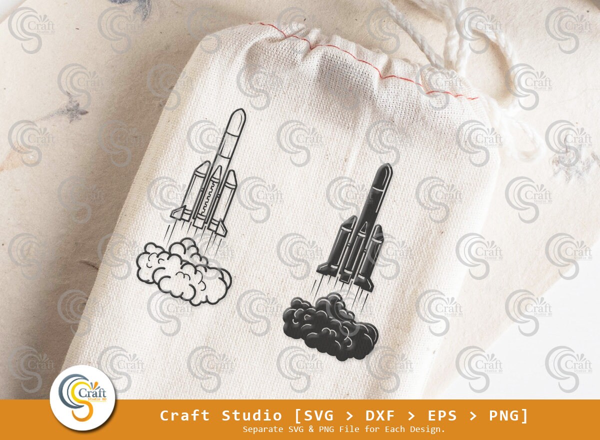 Rocket Silhouette Rocket SVG Rocket Ship Svg Spaceship Svg - Etsy