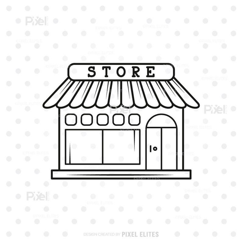 Shop SVG Bundle: Storefront Silhouette for Cricut (digital Download) - Etsy