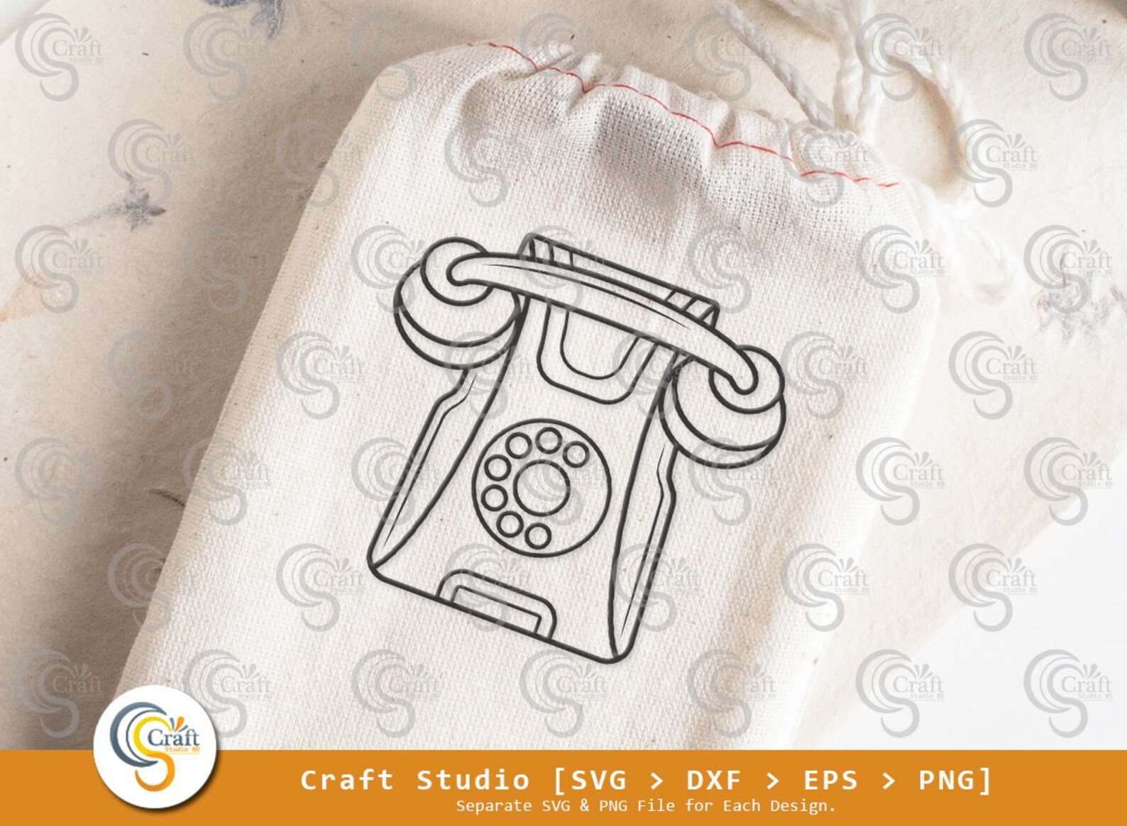 Telephone Silhouette Telephone SVG Dial Phone Svg Vintage - Etsy