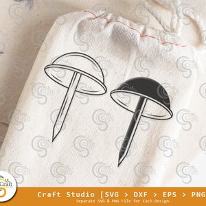Push Pin SVG, Pin Silhouette, Drawing Pin Svg, Thumbtack Svg, Pin Tacks ...