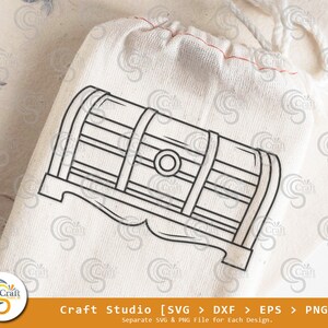 Treasure Chest SVG, Treasure Silhouette, Pirate Treasure Svg, Treasure ...