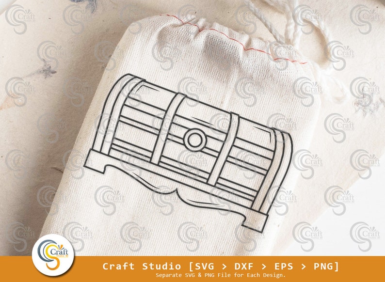 Treasure Chest SVG Treasure Silhouette Pirate Treasure Svg - Etsy