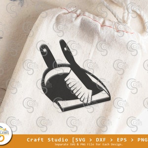 Dustpan SVG, Dustpan Silhouette, Broom and Dustpan Svg, Broom Svg ...