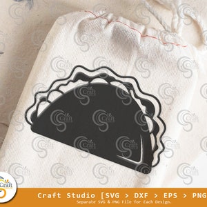 Taco Silhouette Taco SVG Mexican Food Svg Snacks Items Svg - Etsy