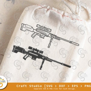 Sniper Rifles Silhouette, Sniper Rifles SVG, Arctic Warfare Magnum Svg ...