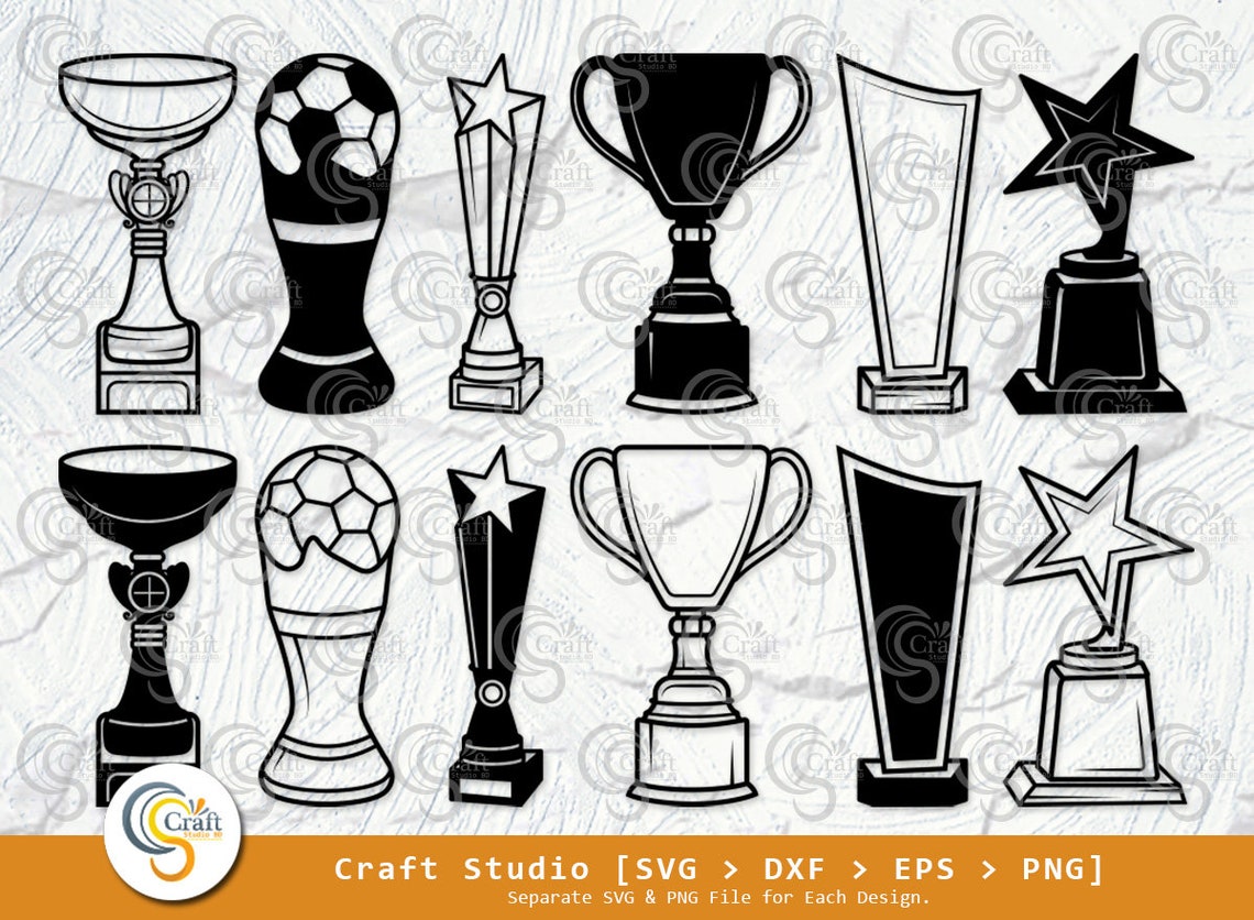 Award Trophy Award Trophy SVG Cut File Trophy Silhouette - Etsy Canada