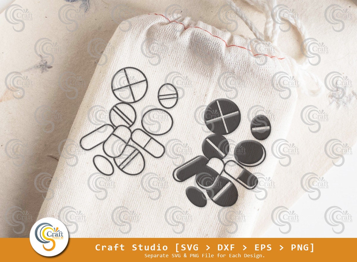 Pill Silhouette Medicine Svg Medicine Capsule Svg Drug - Etsy