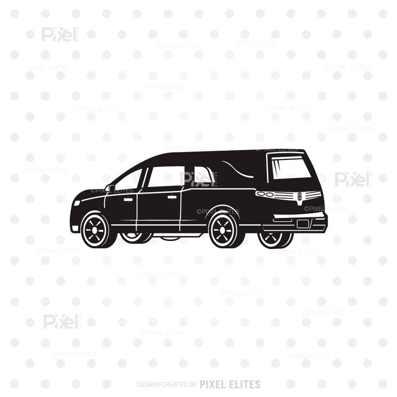 Haunted Hearse SVG Bundle, Spooky Car Silhouette Cut File (dxf Eps Png ...