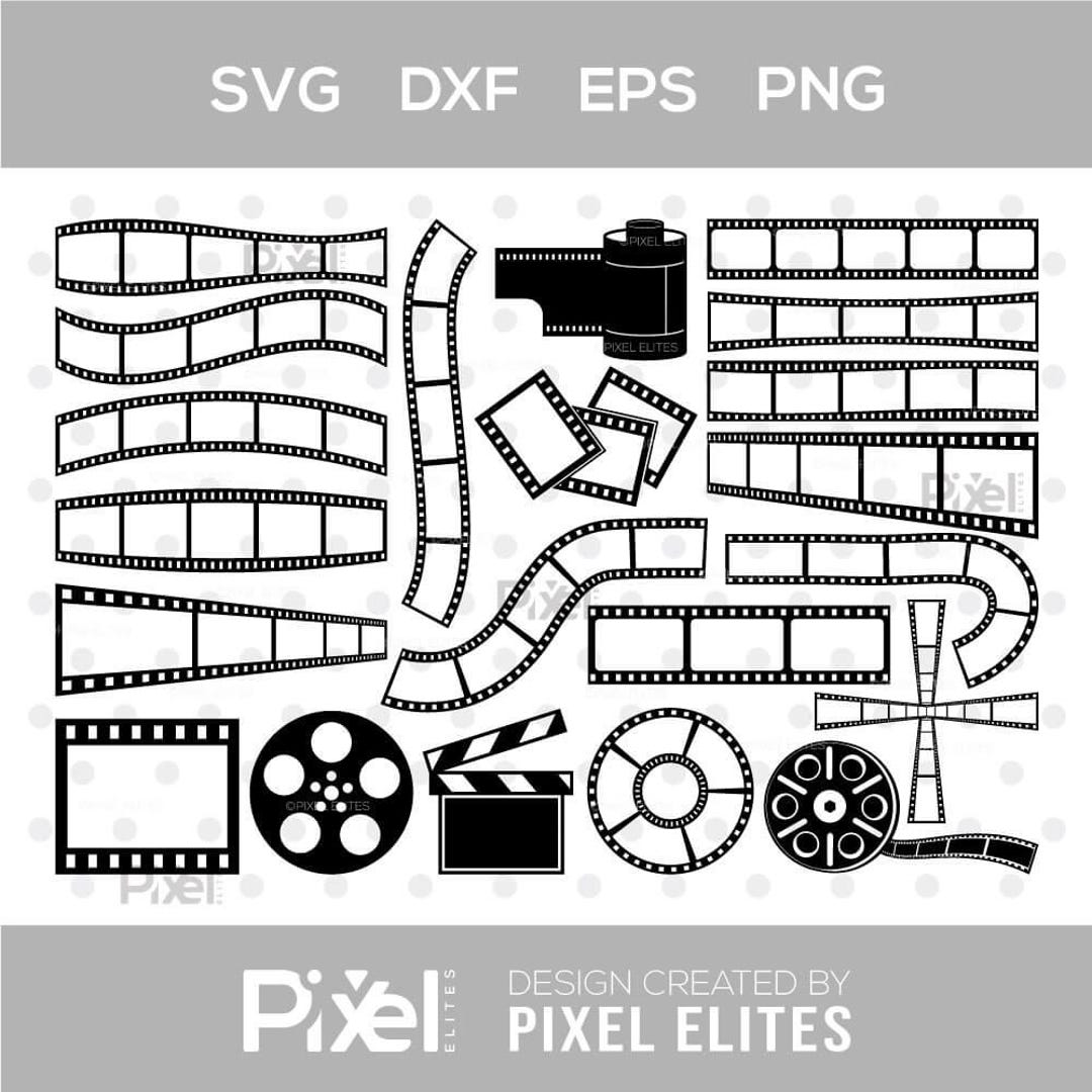 Film Strip SVG Bundle, Movie Reel & Camera Cut File | Dxf Eps Png - Etsy