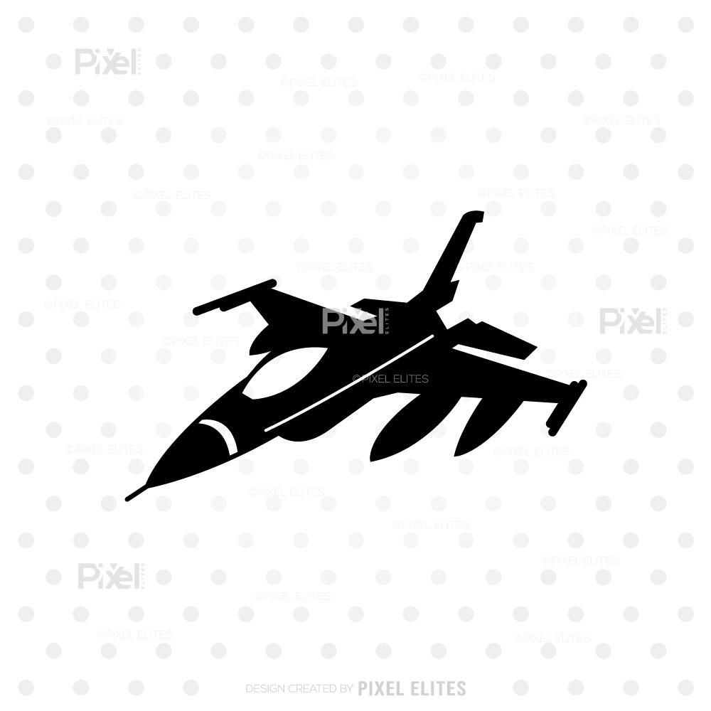 Fighter Jet SVG Bundle – Military Aircraft Silhouette Cut Files for ...