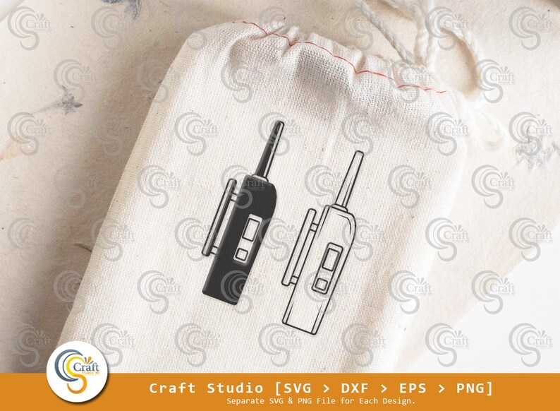 Walkie Talkie Silhouette Communication Radio Svg Portable - Etsy