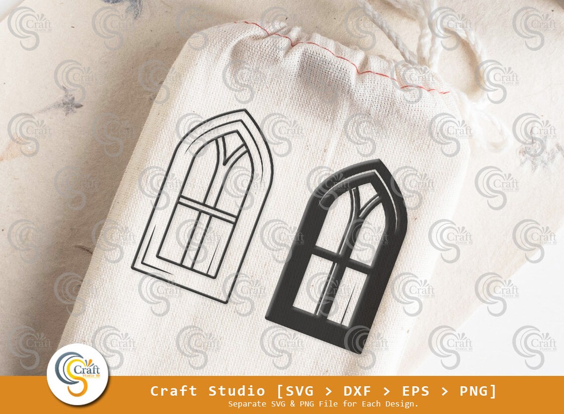 Church Windows Silhouette Church Windows Svg Gothic Windows - Etsy
