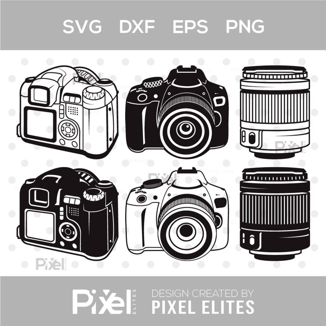 DSLR Camera Silhouette, DSLR Camera SVG, Digital Camera Svg, Camera ...