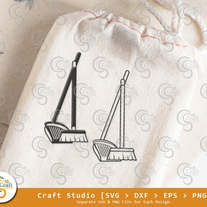 Dustpan SVG, Dustpan Silhouette, Broom and Dustpan Svg, Broom Svg ...