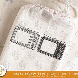 Retro TV SVG Bundle: Vintage Television Silhouette (digital Download - Etsy
