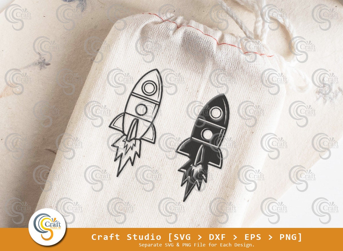 Rocket Silhouette Rocket SVG Rocket Ship Svg Spaceship Svg - Etsy
