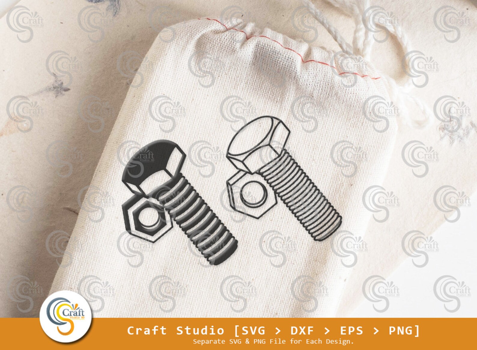 Bolt Screw Silhouette Screw Svg Hardware Tool Svg Bolt Svg - Etsy